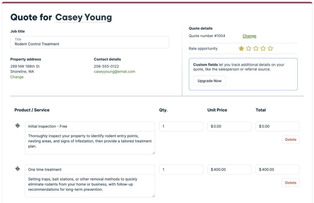 Free Estimate Template - Customize & Download