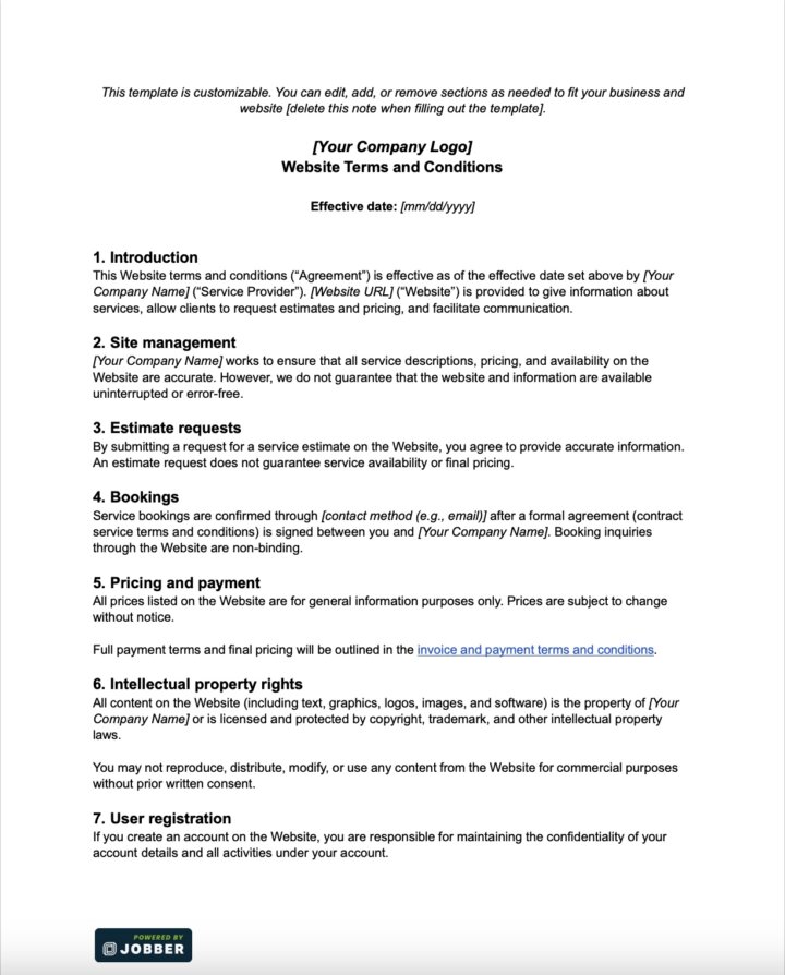 4 Terms and Conditions Templates for Service Businesses