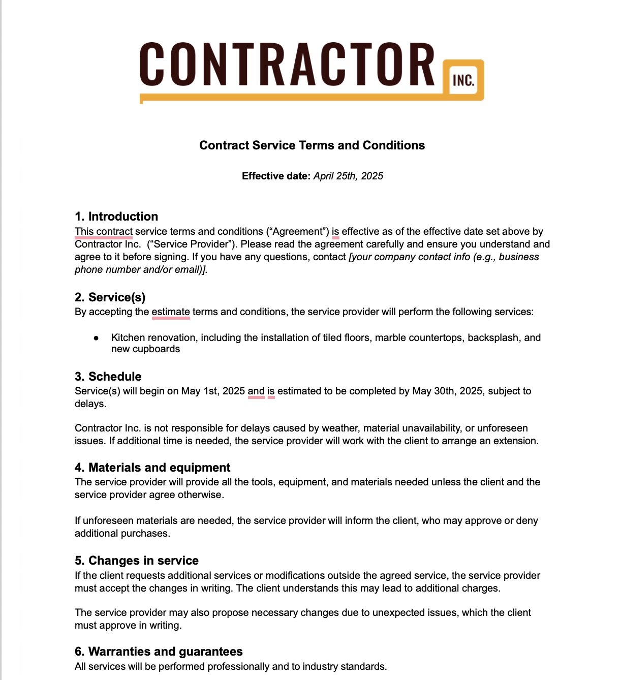 4 Terms and Conditions Templates for Service Businesses