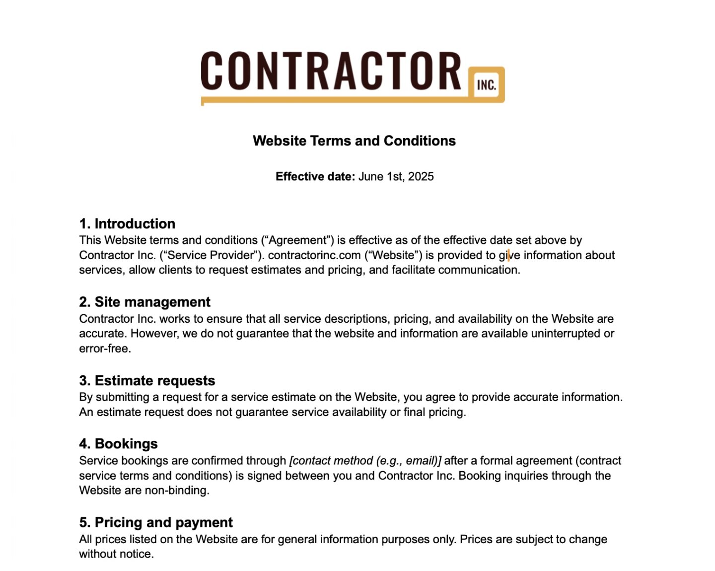 4 Terms and Conditions Templates for Service Businesses