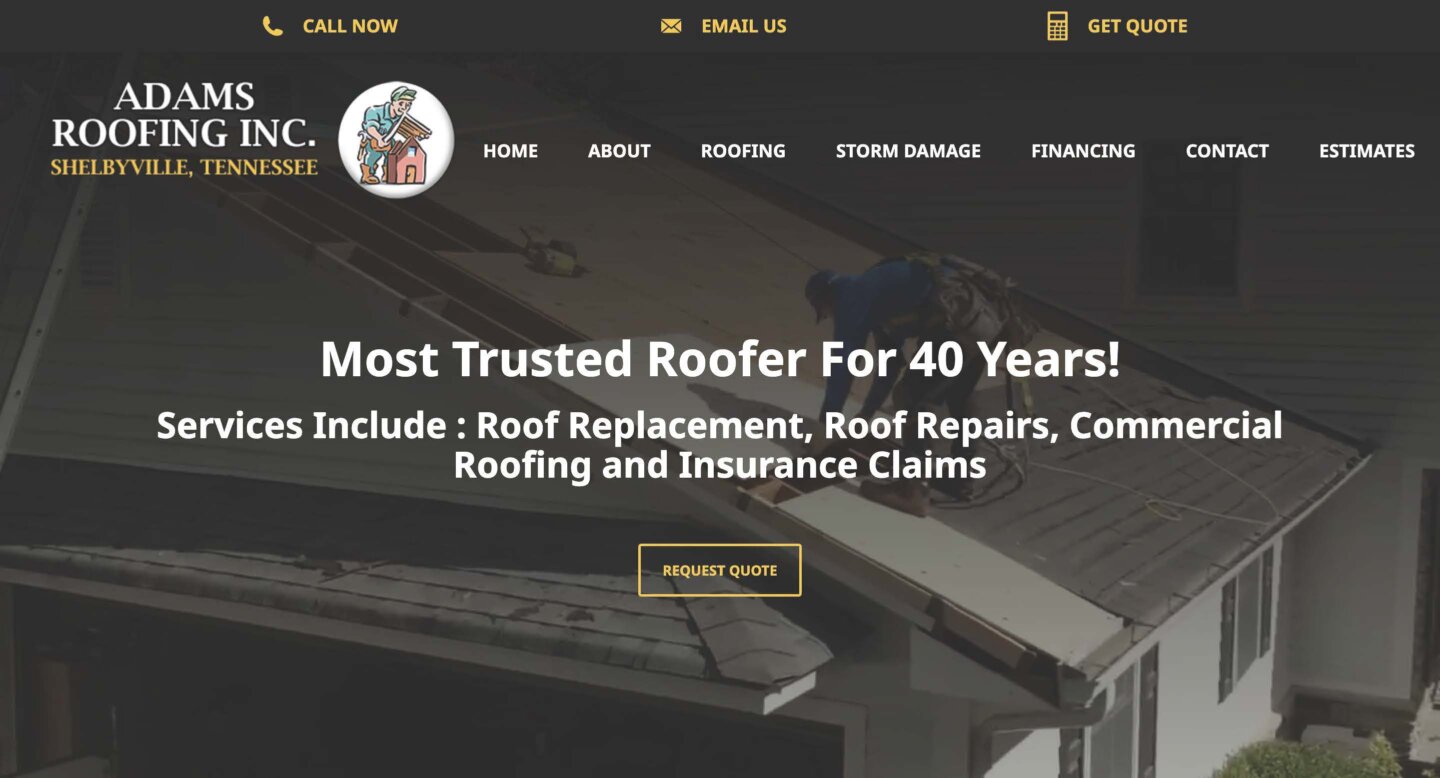 12 Roofing Website Design Examples You Should Be Copying