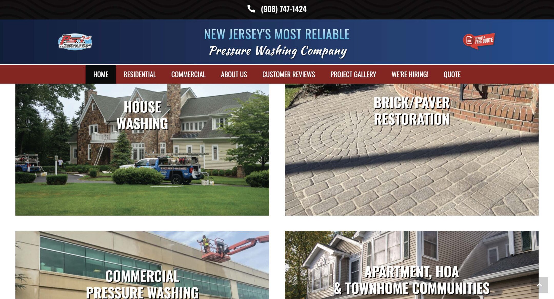 Pressure Washing Website Design: 13 Examples to Inspire You